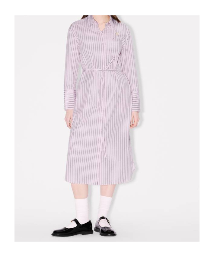 KENZO Kenzo Boke Flower Pin Midi Shirtdress
